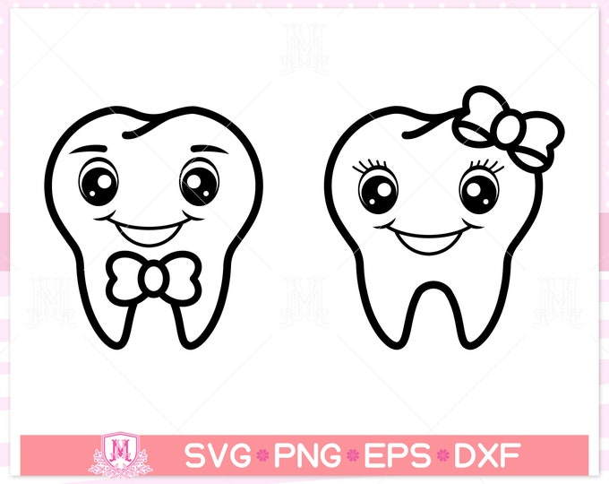 Smiling Tooth Svg, Tooth With Face Svg, Dentist Svg. Dental Svg. Vector ...