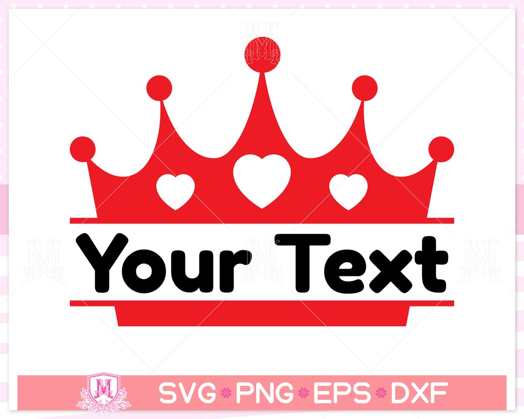 Crown Svg File, Princess Svg, Prince Svg, Queen, King, Crown, Frame Svg ...