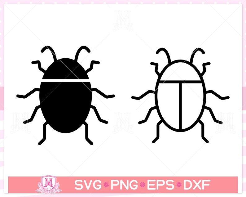Bug svg file insect svg animal svg fly svg beetle svg | Etsy