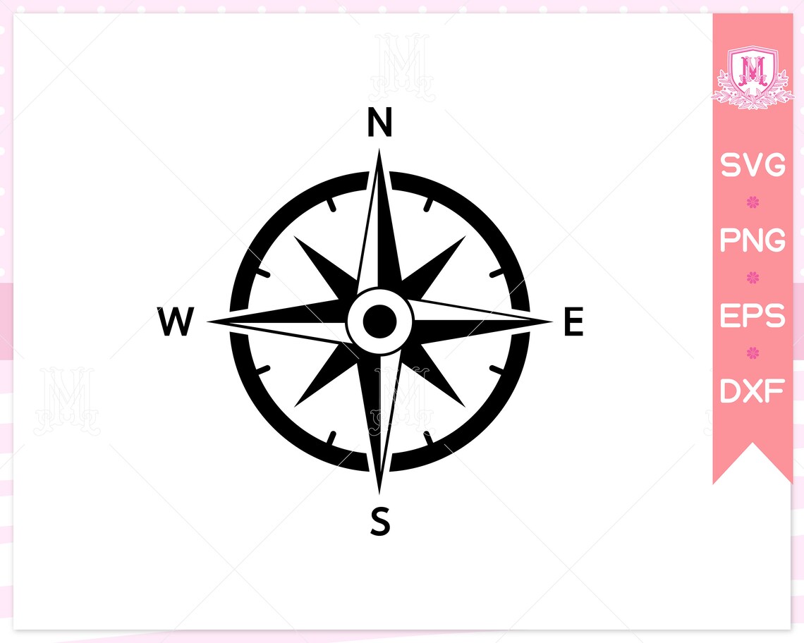Compass Svg File, Nautical Compass Svg, Compass Rose Svg, Compass Star ...