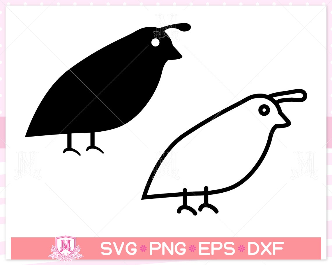 Quail svg file bird svg animal svg wildlife svg flying | Etsy