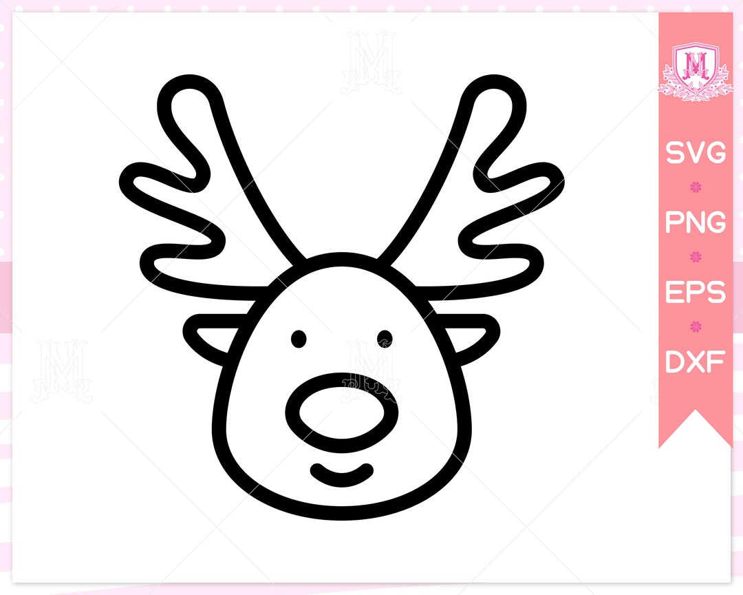 Deer Svg File, Reindeer Svg, Christmas Svg, Cute Dear Svg, Animal Svg ...