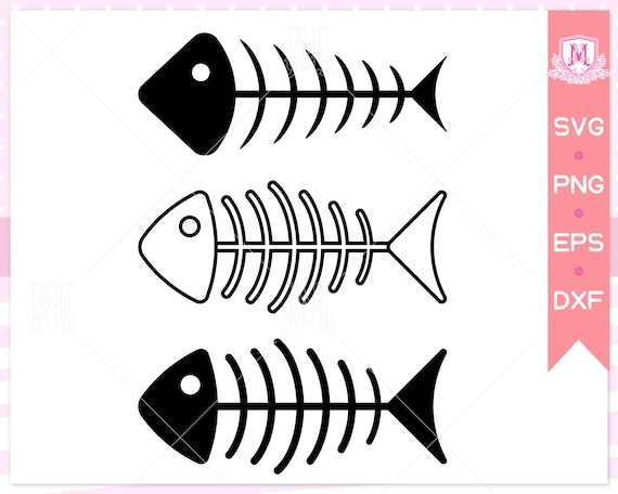 Fishbone Svg File Fish Bone Svg Fish Bone Skeleton Svg Dead | Etsy India