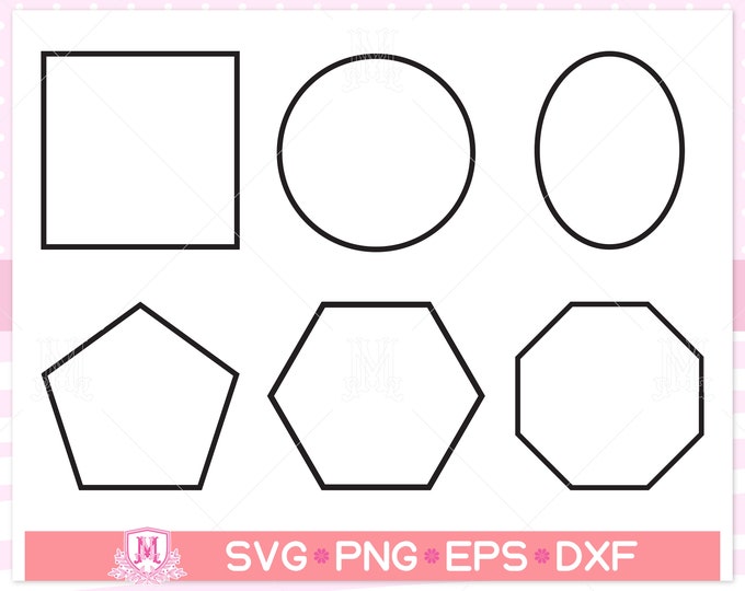 Geometric Frame Svg Geometric Frame Square Circle - Etsy