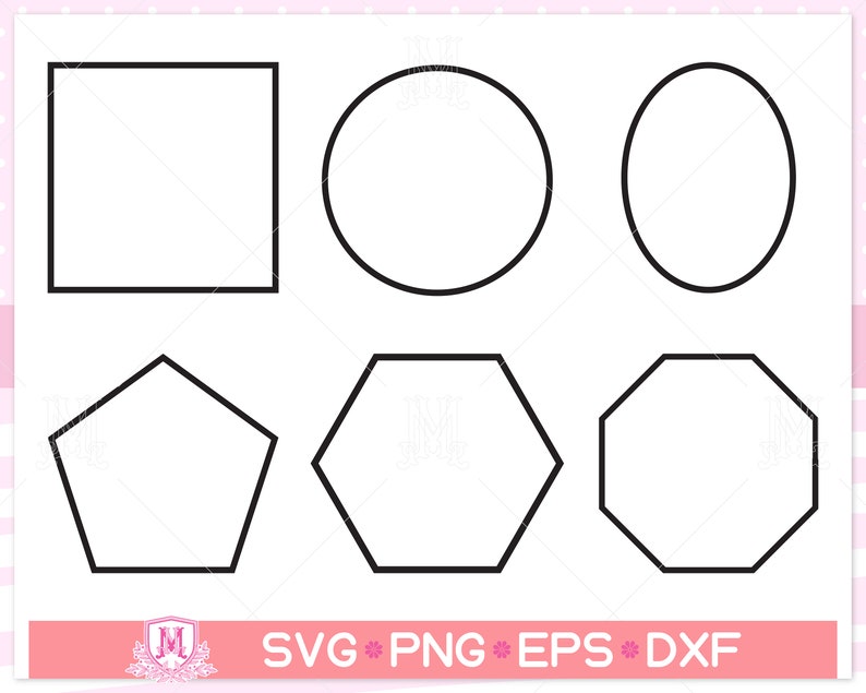 Geometric Frame Svg Geometric Frame Square Circle - Etsy