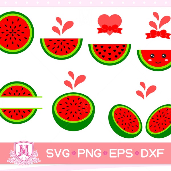 Watermelon Svg - Etsy