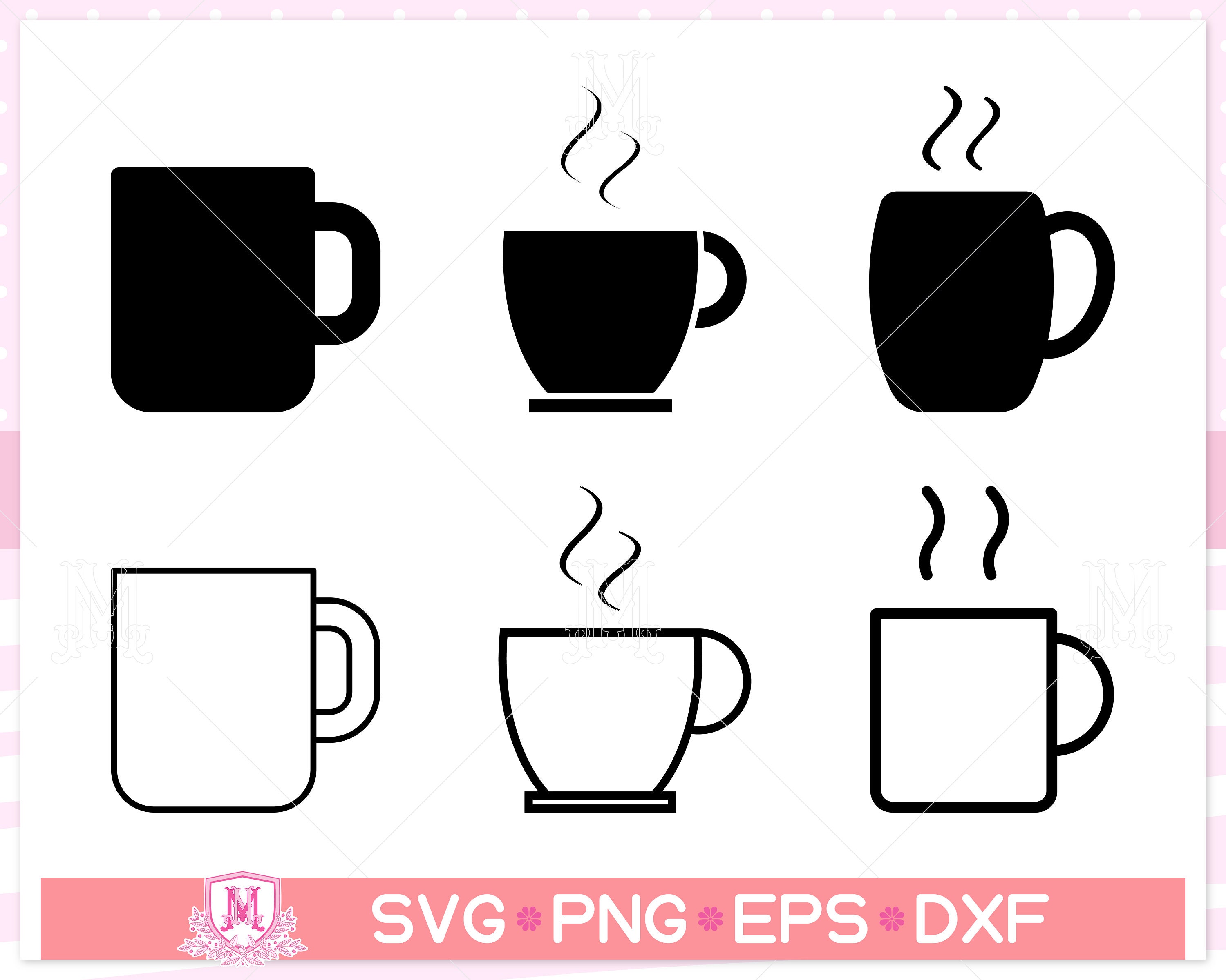 Coffee Cup Svg File Coffee Mug Svg Coffee Svgcup Svg - Etsy