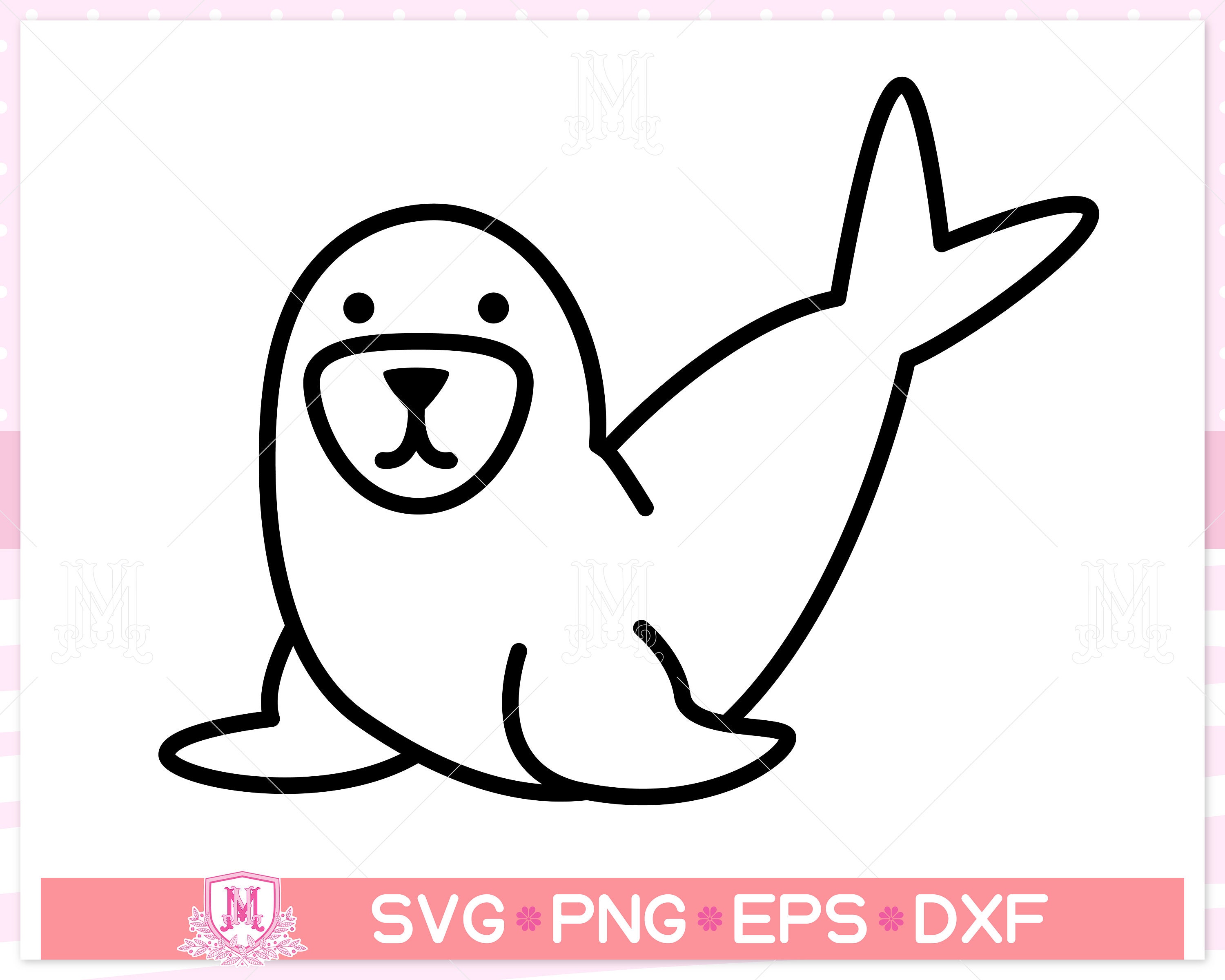 Seal Svg File, Sea Lion Svg, Animal Svg, Sea Dog Svg, Instant Digital ...