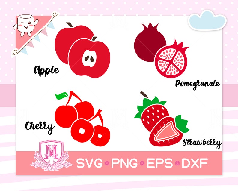 Bundle Fruits Svg Fruits Svg Tropical Svg Bundle Digital - Etsy