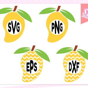 Mango Svg File, Mango Svg, Fruit Svg, Name Frame Svg, Summer, Digital ...