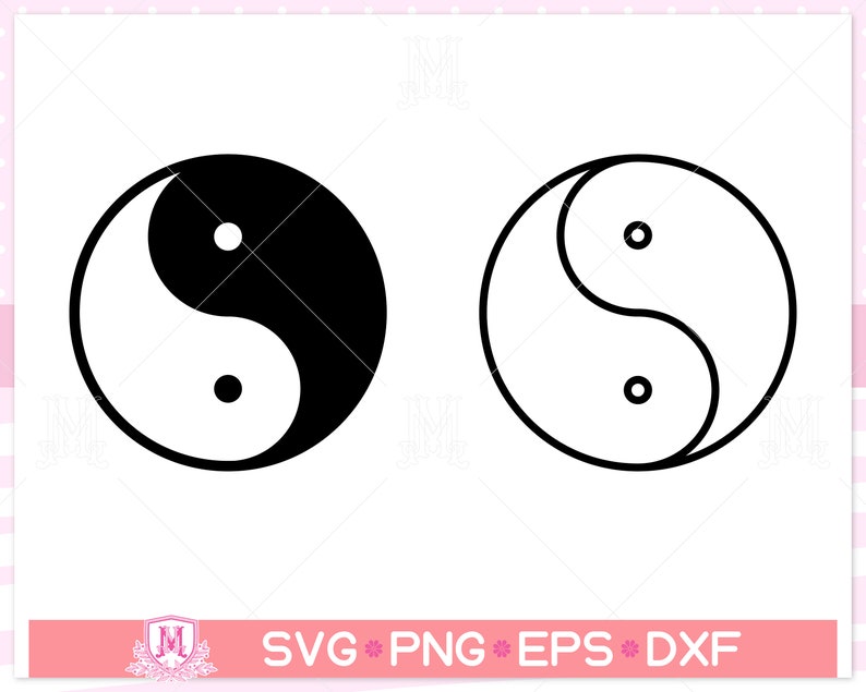 Yin Yang Svg File, Yin-yang Svg, Yin and Yang Svg, Instant Digital ...