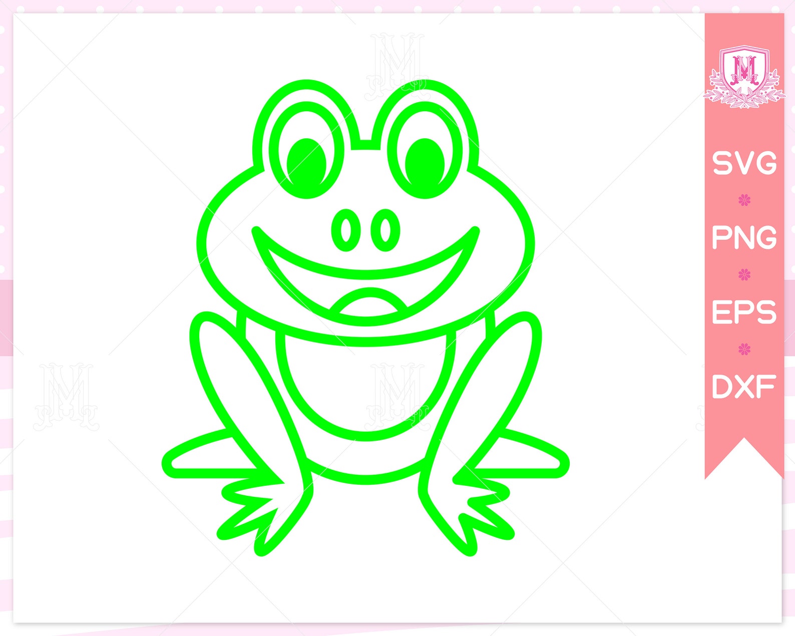 Frog File Animal Svg Amphibian Svg Cute Frog Cartoon Frog - Etsy