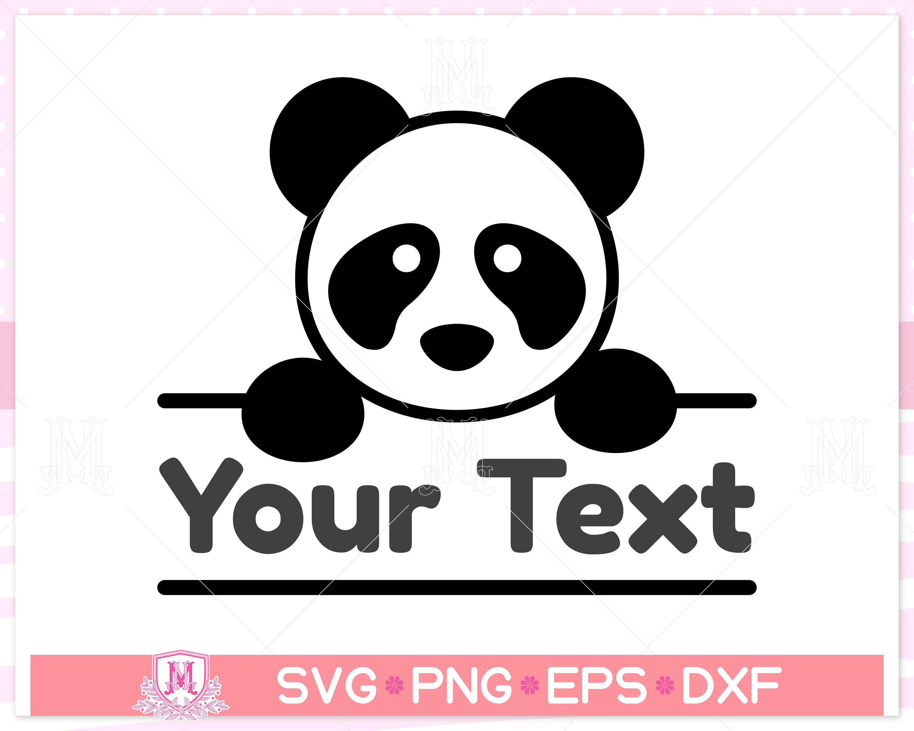 Panda svg file animal svg bamboo svg jungle animal svg | Etsy