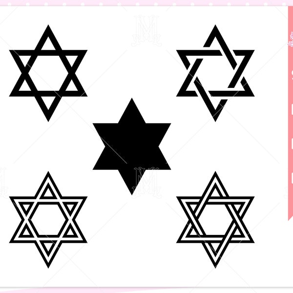 Star of David Svg - Etsy