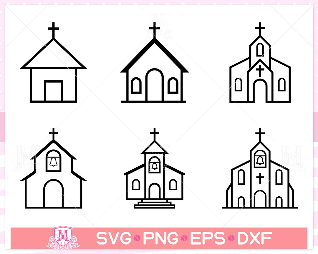 Church Svg File, Church Svg, Church Building Svg, religion Svg ...
