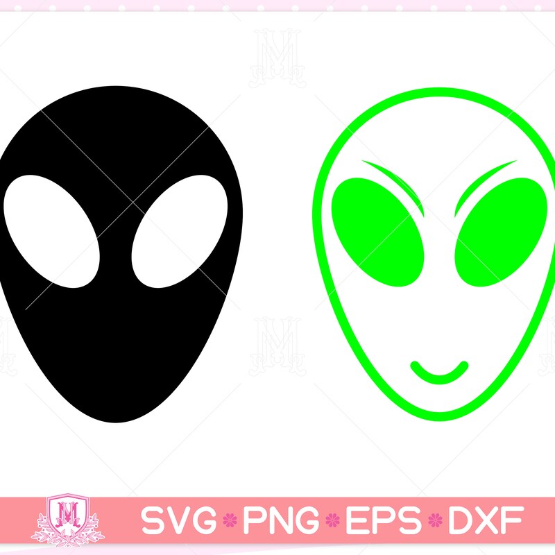Alien Head Svg - Etsy