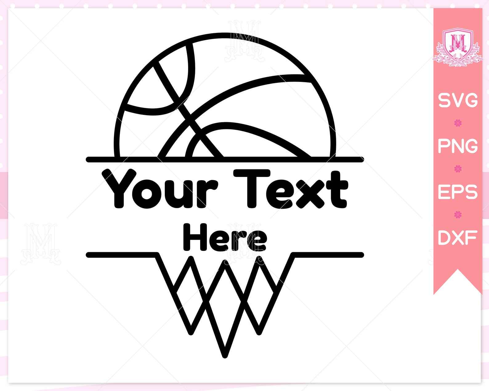 Basketball Svg File Basketball Hoop Svg Sport Svg Name - Etsy UK