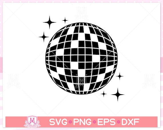 Disco Ball Svg File Discoball Svg Party Svg Dance Funny - Etsy