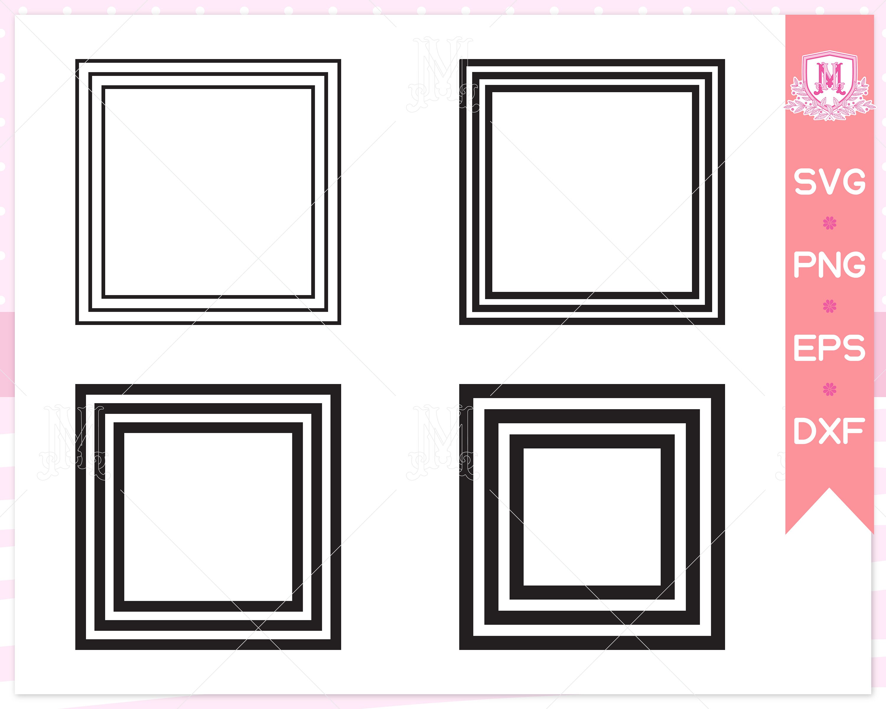 Square Frame Svg File, Square Frame Svg, Square Svg, Frame, Geometric ...