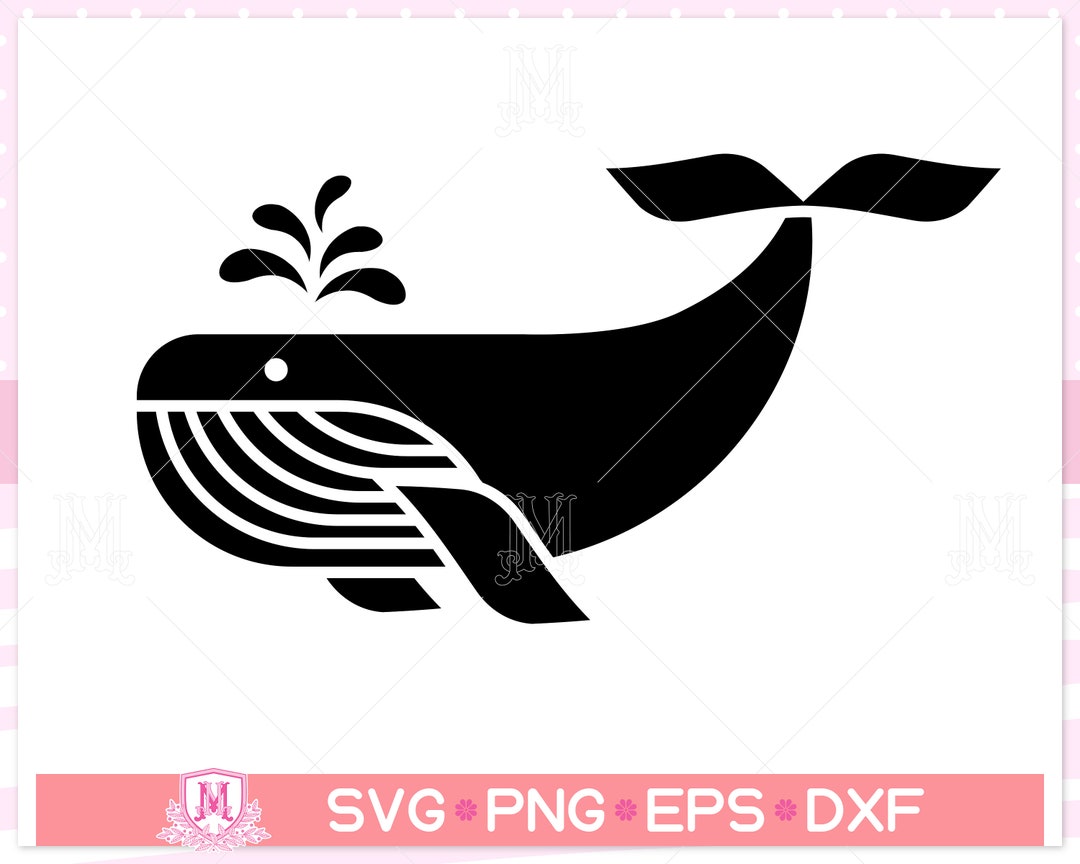 Whale Svg File, Animal Svg, Ocean Svg, Sea Svg, Instant Digital ...