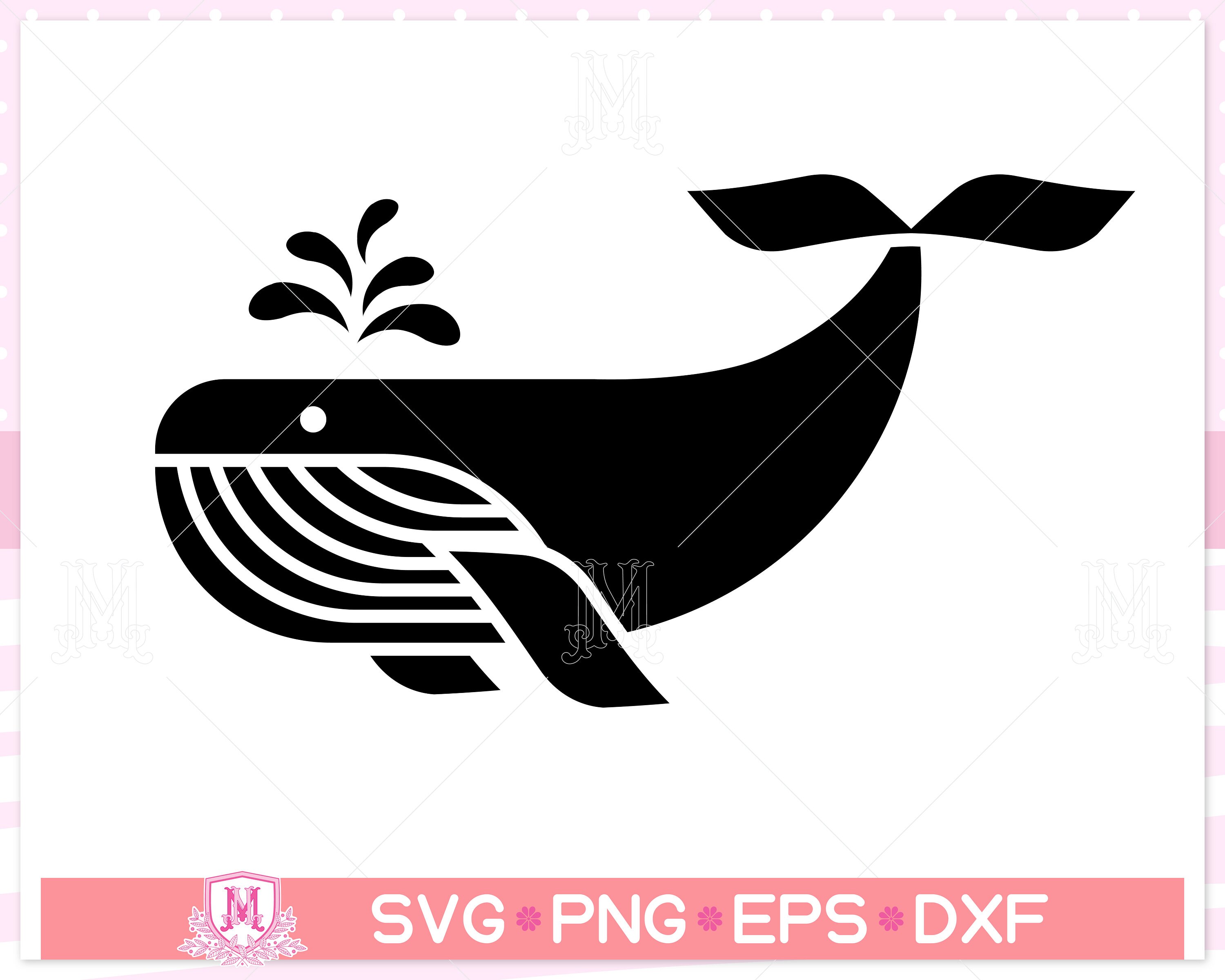 Whale Svg File Animal Svg Ocean Svg Sea Svg Instant - Etsy