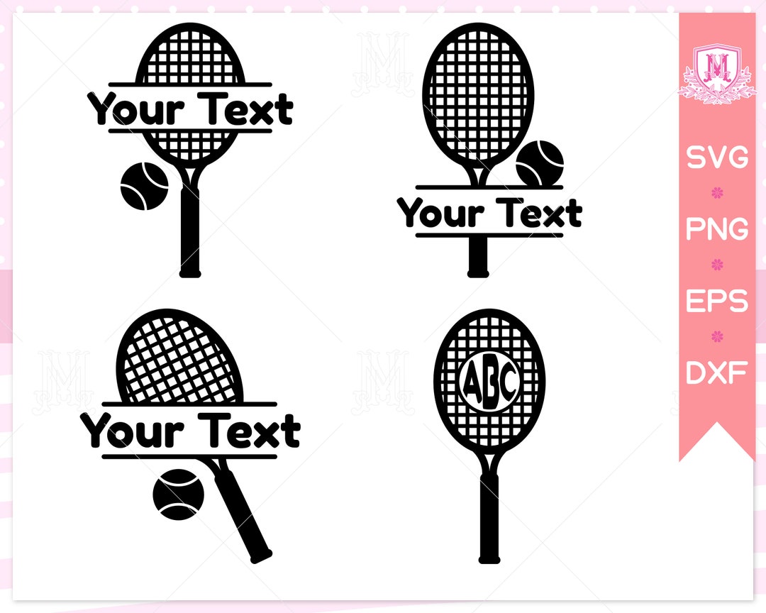 Tennis Svg File, Tennis Ball Svg, Tennis Racket Svg, Sport Svg, Name ...