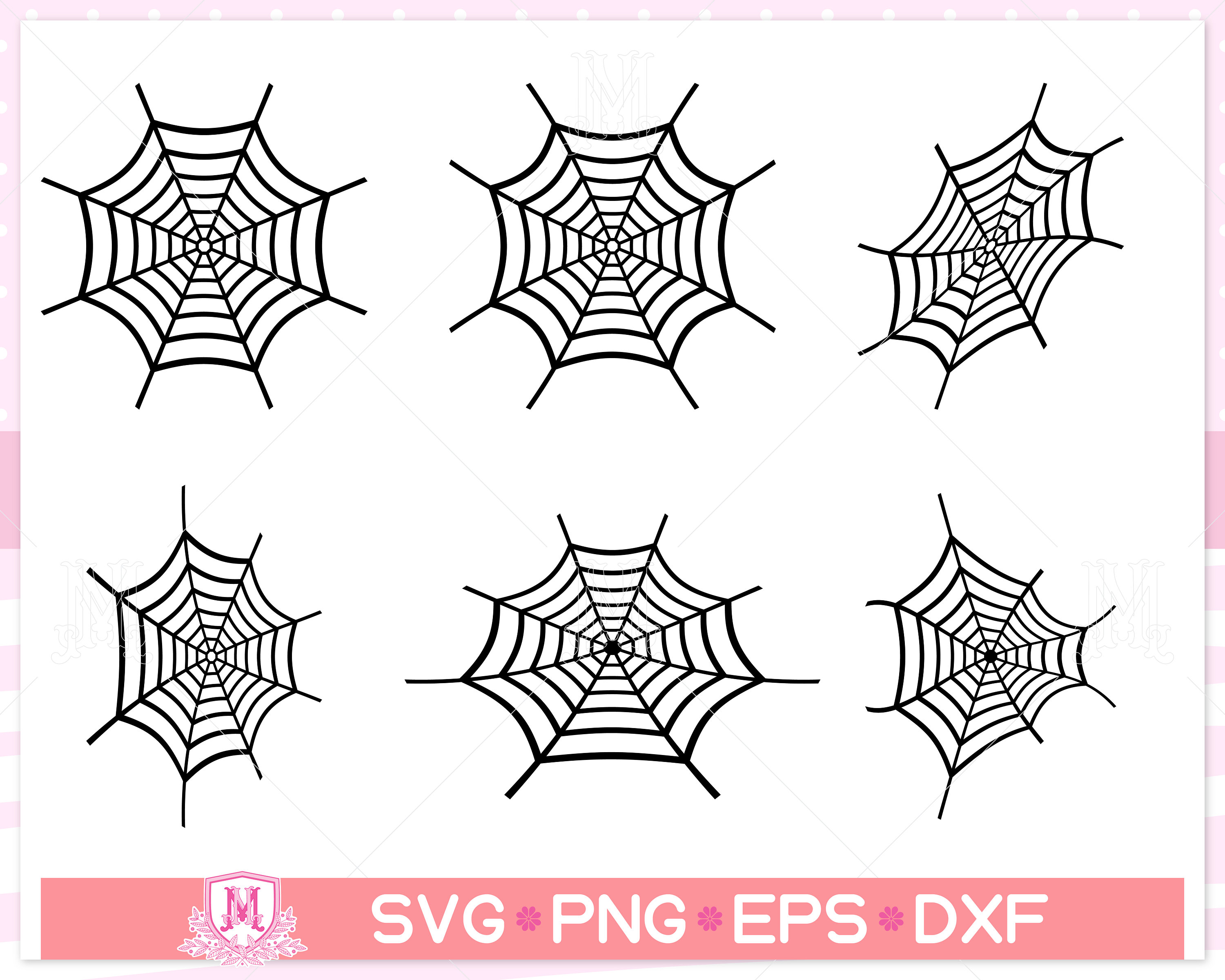 Spider web svg file Spiderweb svg animal svg Spider svg | Etsy