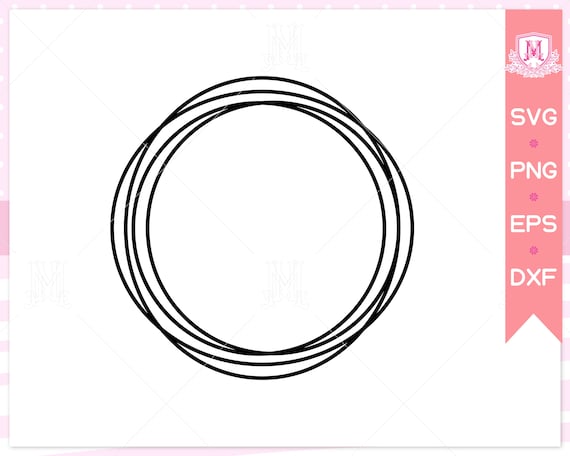 Cirkel frame svg bestand cirkel svg schets cirkel svg naam - Etsy België