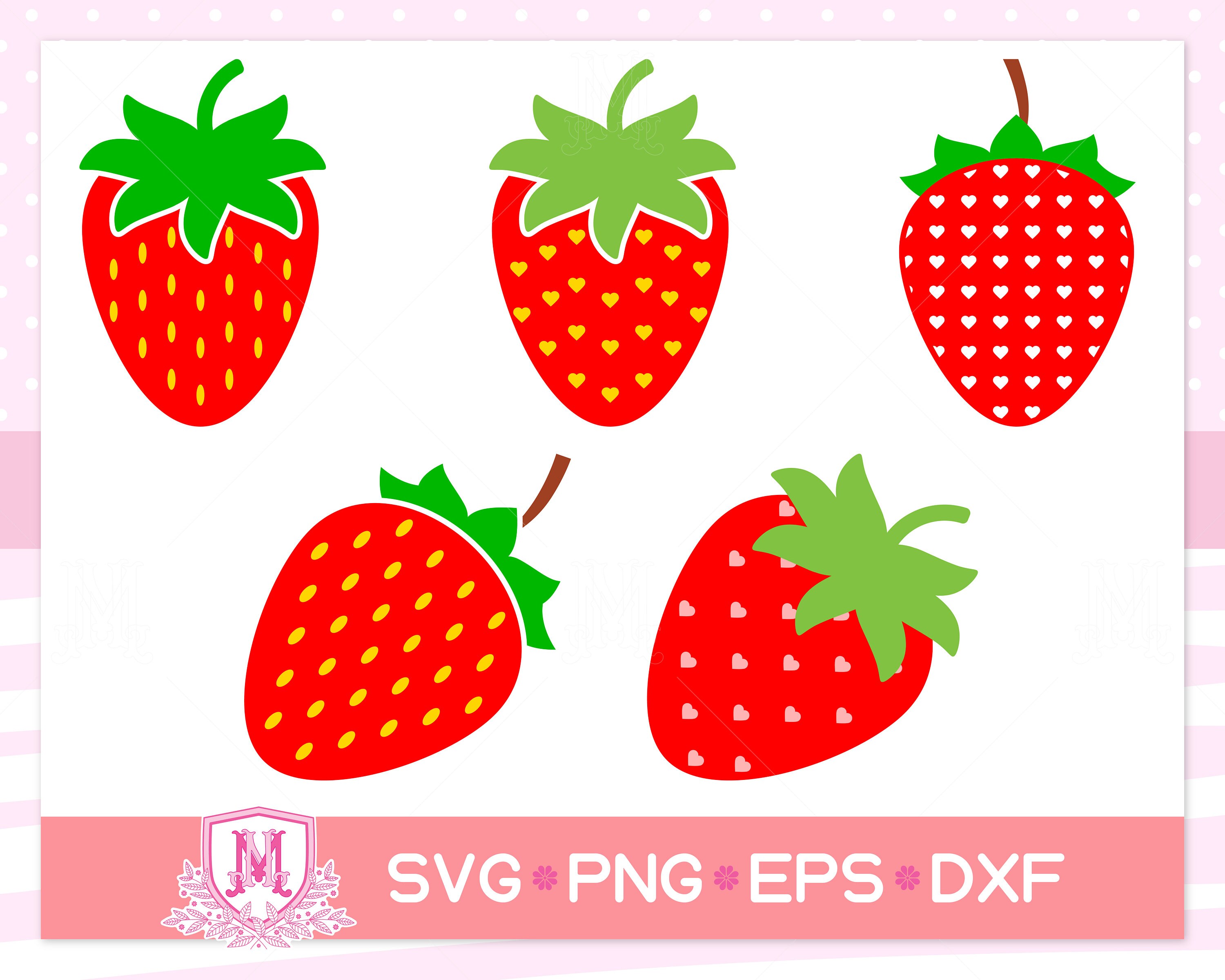 Strawberry Svg File Strawberry Svg Fruit Svg Name Frame - Etsy
