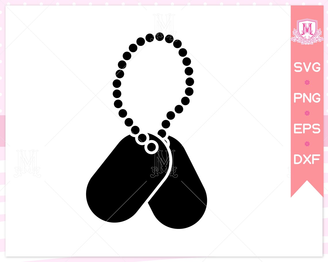 Dog Tag Svg File, Dog Chain Svg, Pet Tag Svg, Animal Svg, Tag, Dog, Pet ...
