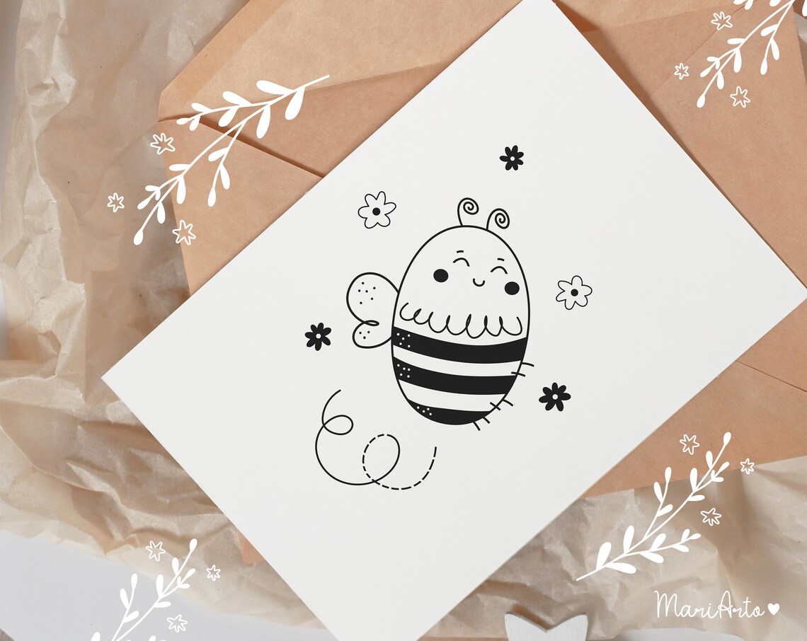 Baby Bee, Honeycomb, Rainbow SVG, Cute Bee Clipart, Bee PNG, Bee Happy ...