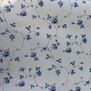 Blue Floral Wallpaper Samples - Etsy