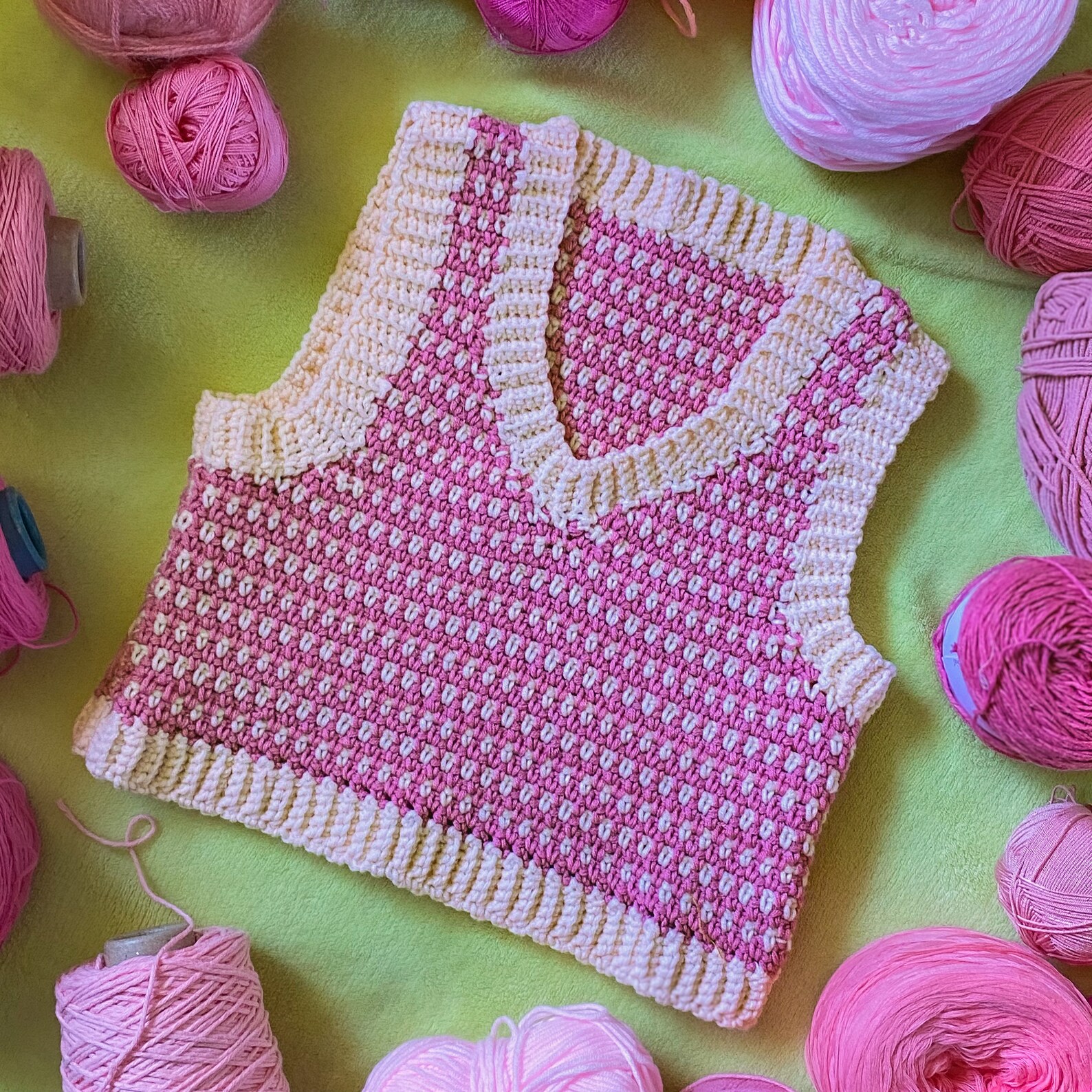 Rory Vest - Preppy Sweater Vest Crochet Pattern PDF - Etsy Australia
