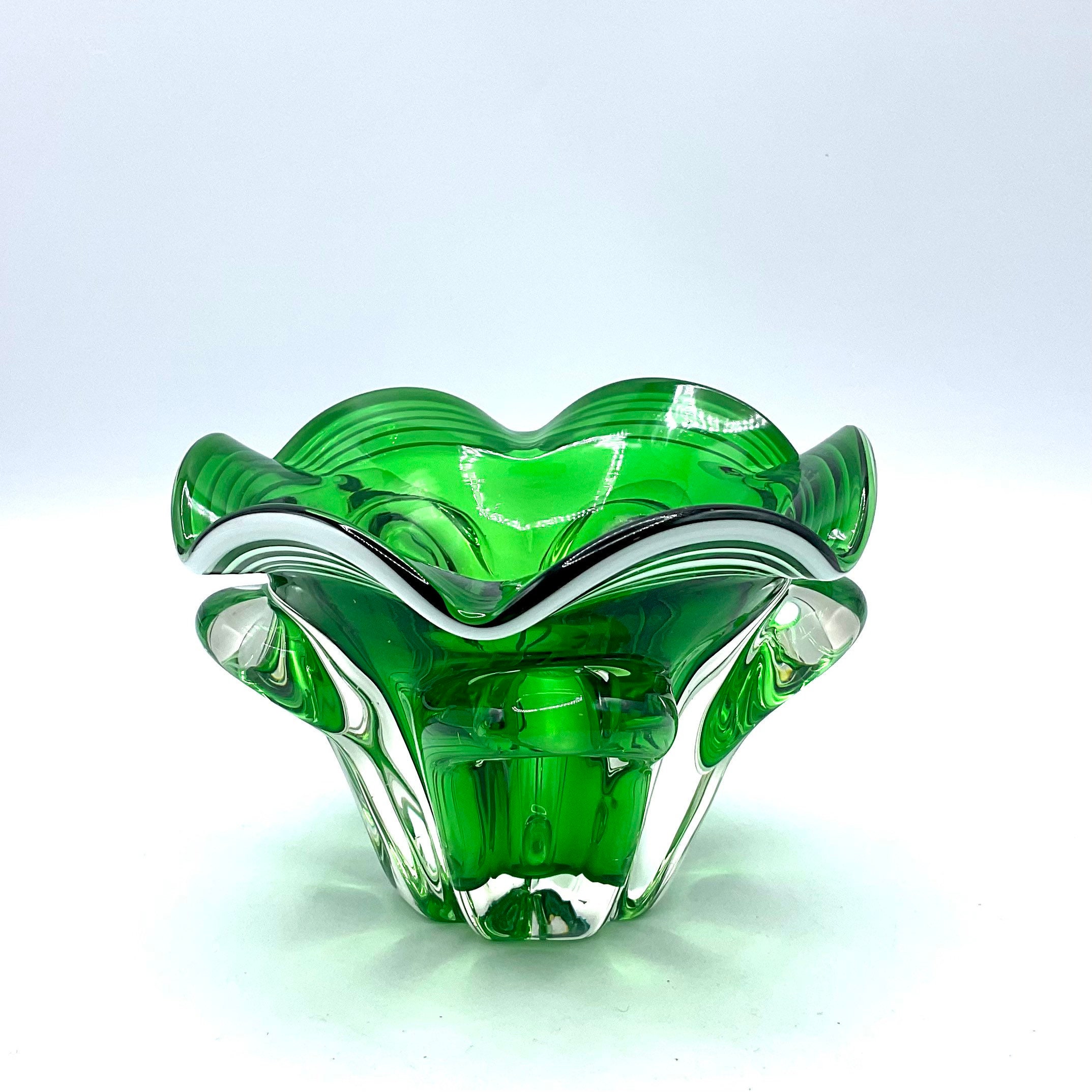 Art Glass Vase by Jan Beranek of Skrdlovice Glassworks C.1964 - Etsy