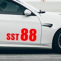 MAGNET Custom Track Autocross Race Car Number Plate - Reusable 1x Piece ...