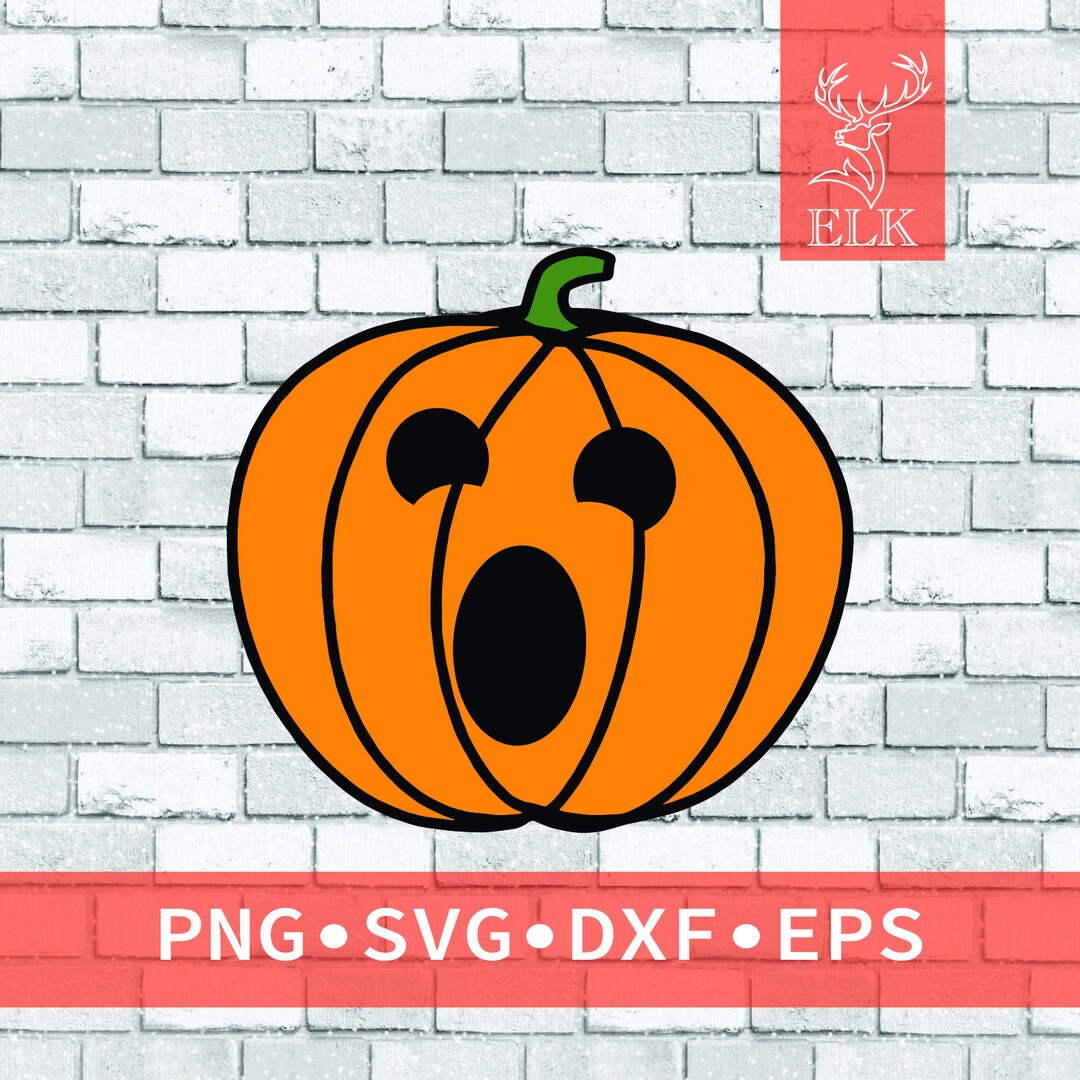 Spooked Scared Carved Pumpkin - 3 Layers Pumpkin Halloween Spooky Fall ...