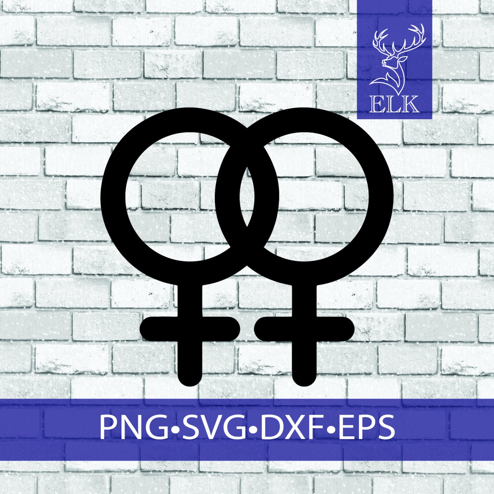 Double Female Symbol Svg Female Symbol Svg svg Dxf Eps - Etsy