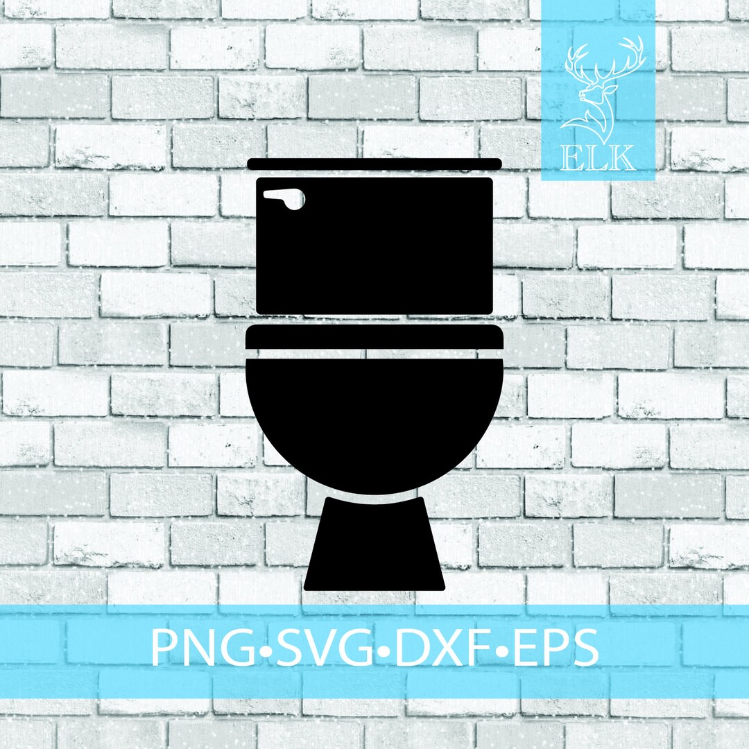 Toilet Potty Toilet Seat SVG Restroom Bathroom svg, Dxf, Eps, Png Cut ...