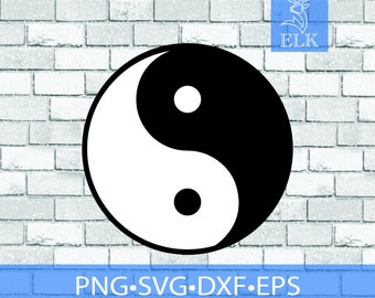 Yin Yang Dxf | Etsy