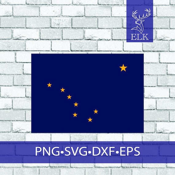 Alaska Flag Svg Alaska State Flag Svg Alaskan Flag Svg USA | Etsy