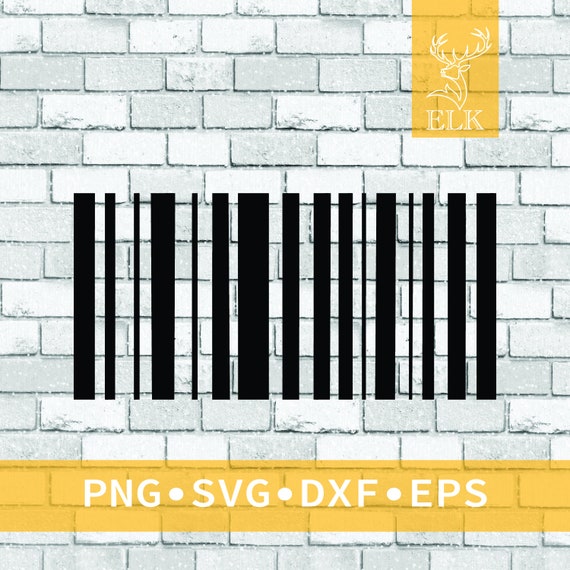 Barcode Svg svg Dxf Eps Png Cut Files for Circut - Etsy