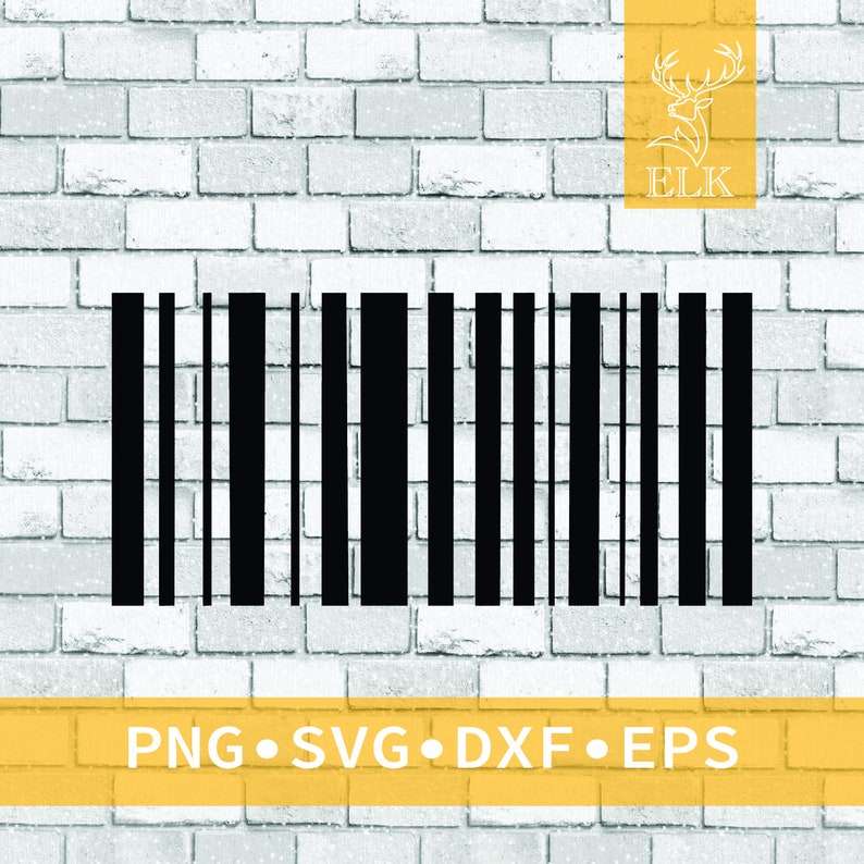 Barcode Svg svg, Dxf, Eps, Png Cut Files for Cricut, Silhouette, Etc ...