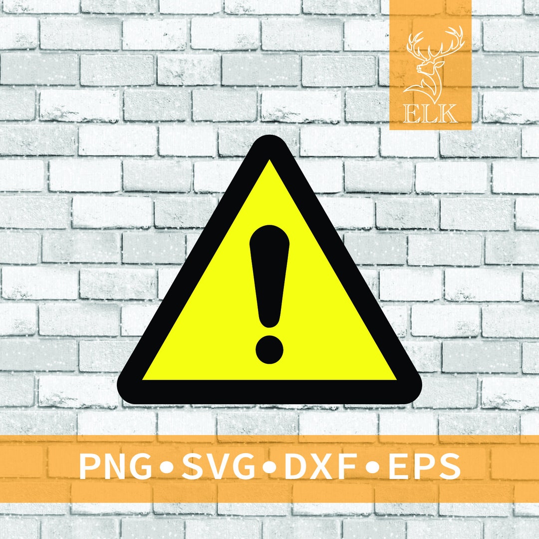 Yellow Warning Caution Sign Blocked Symbol Layered SVG (svg, Dxf, Eps ...