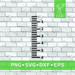 Ruler Markings Svg, Ruler Inches Stick Measure Tape School Svg, Arts ...