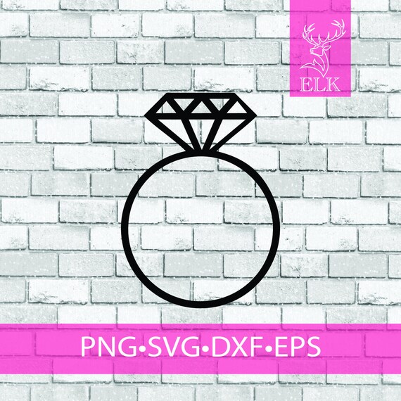Wedding Ring Svg Engagement Ring Congratulations svg Dxf | Etsy