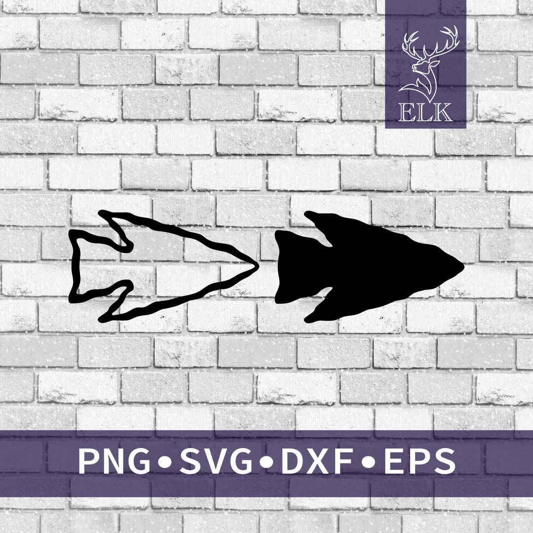Arrowhead SVG Filled in and Outline, Bow and Arrow, Arrows SVG, Dxf ...