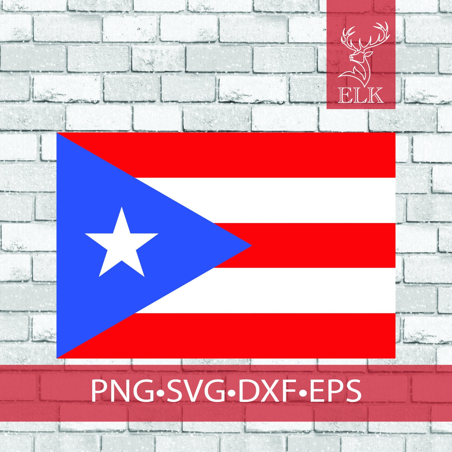Bandera de país de Puerto Rico SVG Cricut silueta archivos - Etsy España