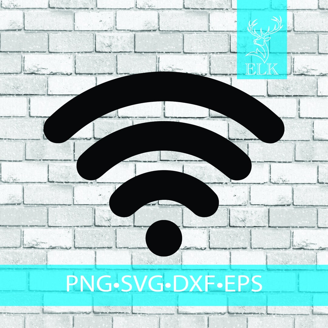 Free Wi-fi Wifi Available Symbol Logo SVG svg, Dxf, Eps, Png Cut Files ...