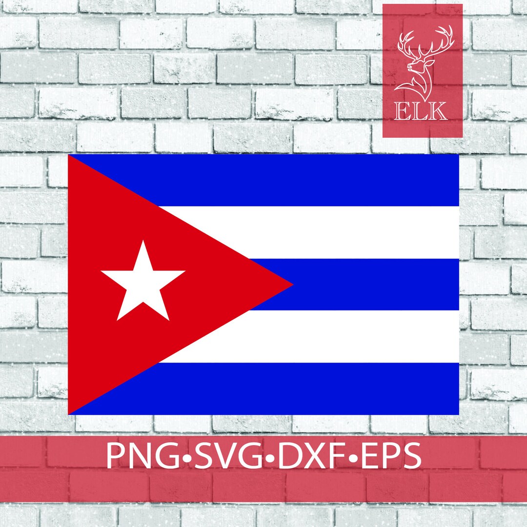Cuba Flag Svg, Cuban Flag Svg (svg, Dxf, Eps, Png) Cut Files for Cricut ...