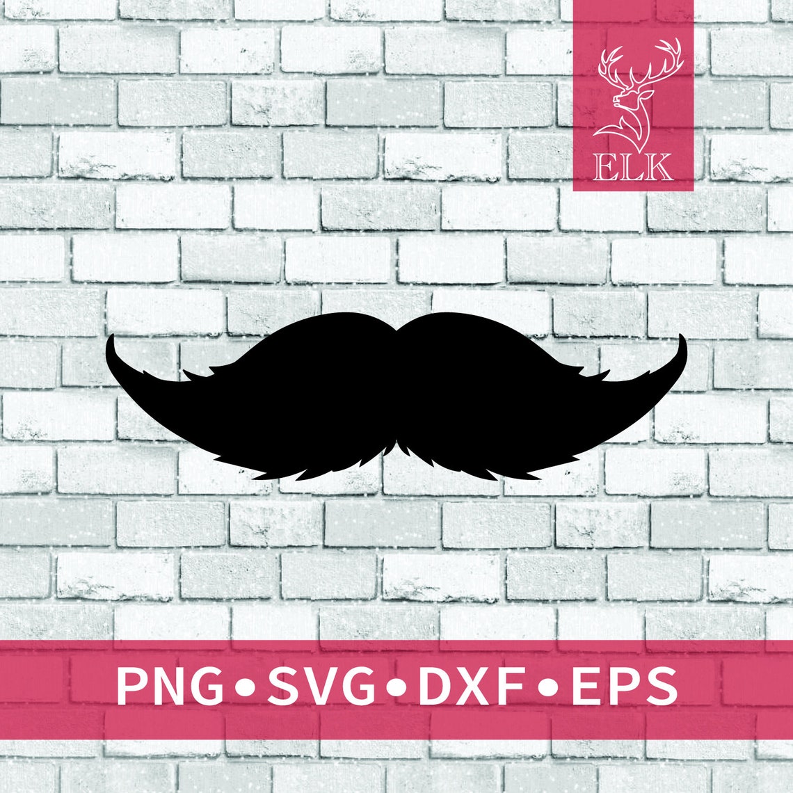 Hairy Mustache SVG Thick Mustache Svg Cowboy Svg Beard Svg - Etsy